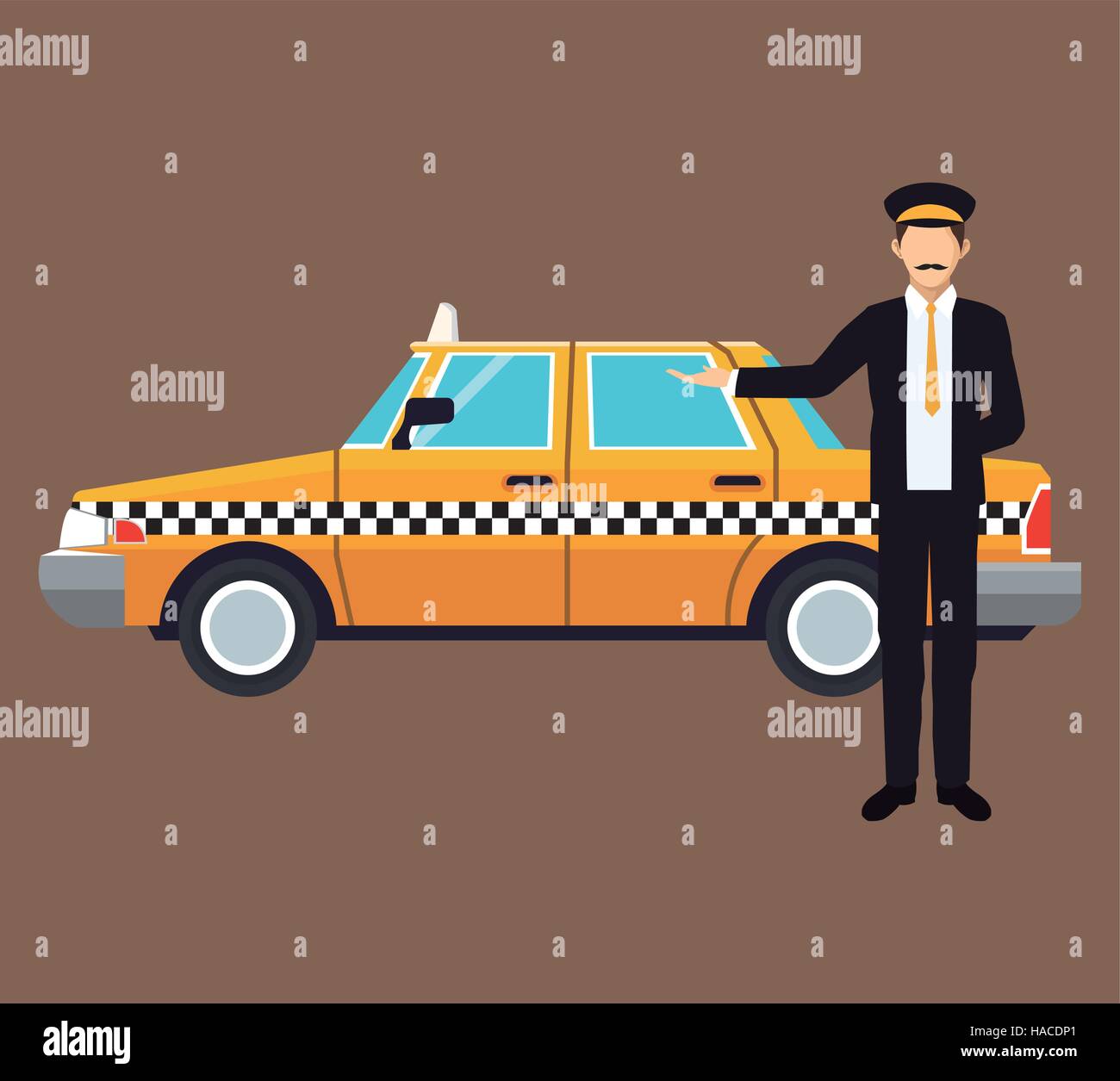 cab car driver work service public Stock Vector Image & Art - Alamy