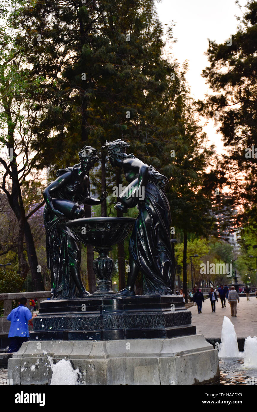 Bronze statues in Alameda Park in Mexico City, Mexico Stock Photo - Alamy