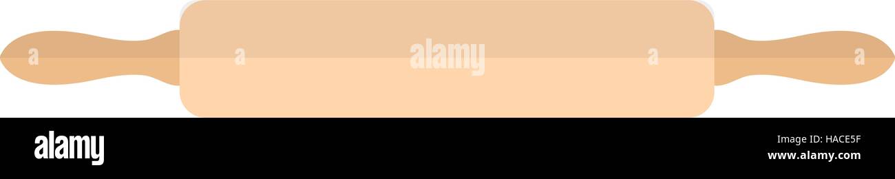 Rolling pin icon vector flat style. Isolated on white background ...