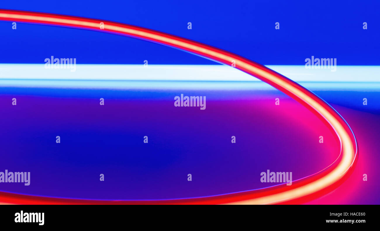 Dark blue background and neon lights Stock Photo - Alamy