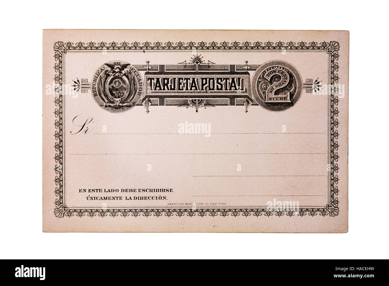 Vintage postal card hi-res stock photography and images - Alamy