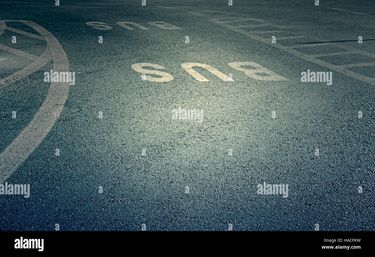 Bus stop urban street vehicle and transport Stock Photo - Alamy