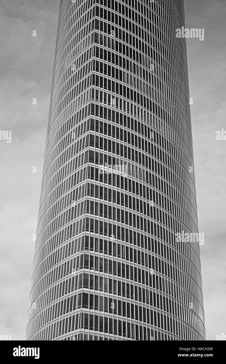 Modern city construction isolated Black and White Stock Photos & Images ...