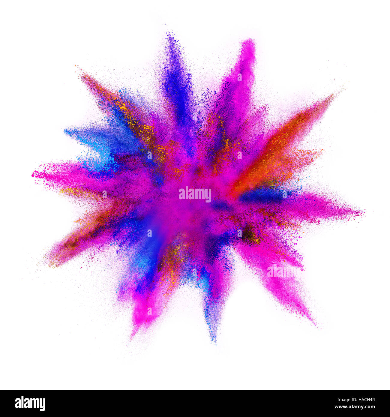 Explosion De Couleurs Sur Fond Blanc Images De Explosion Poudre