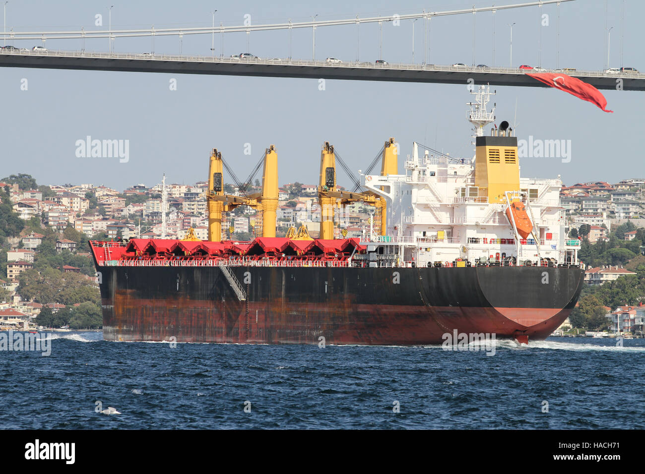 A cargo ship carrying goods between ports Stock Photo - Alamy