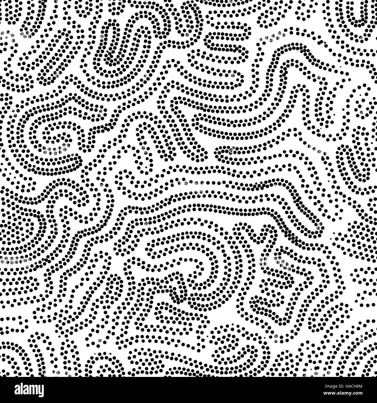 Vector geometric seamless pattern. Repeating abstract dots Stock Vector ...