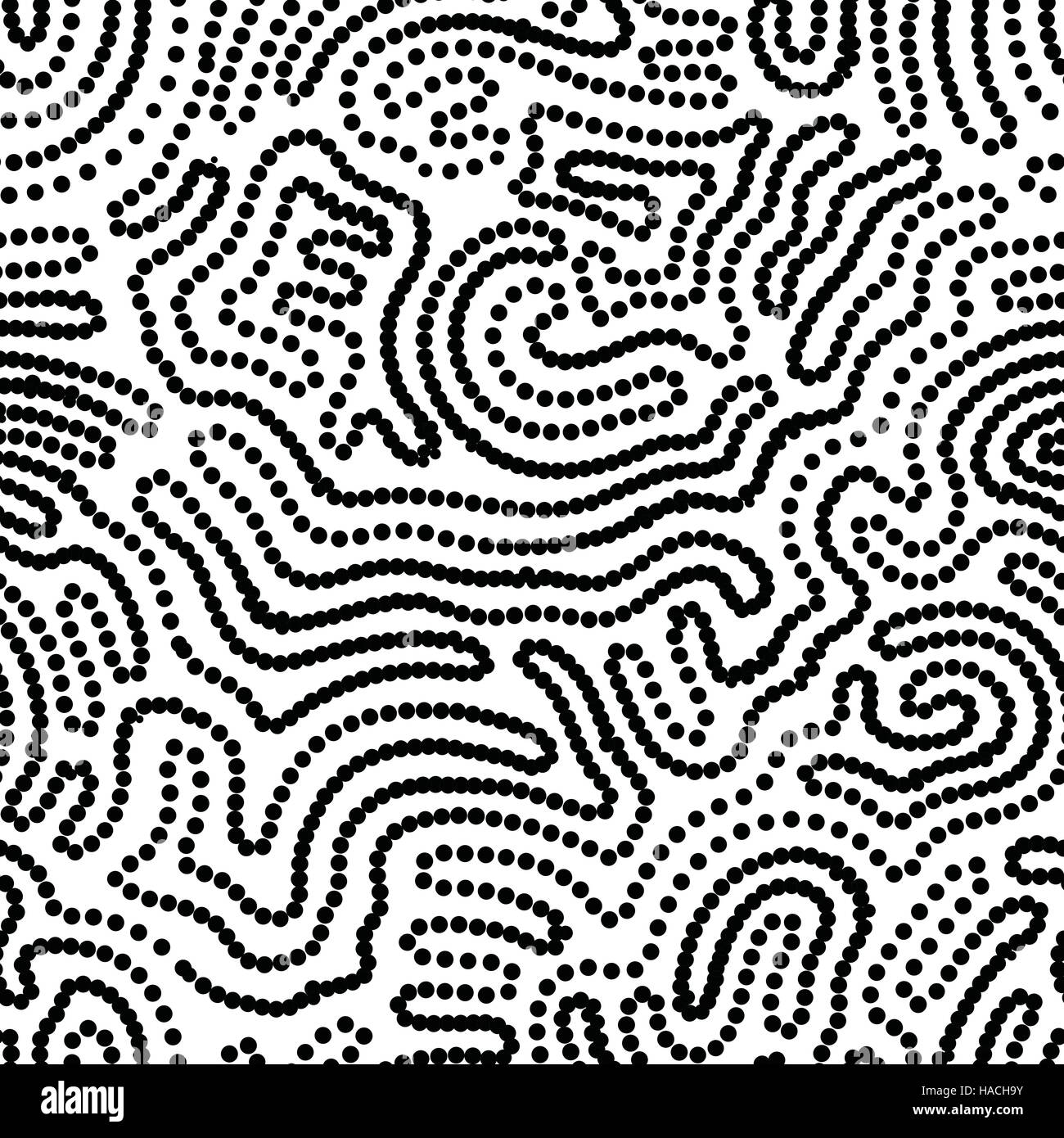 Vector geometric seamless pattern. Repeating abstract dots Stock Vector ...