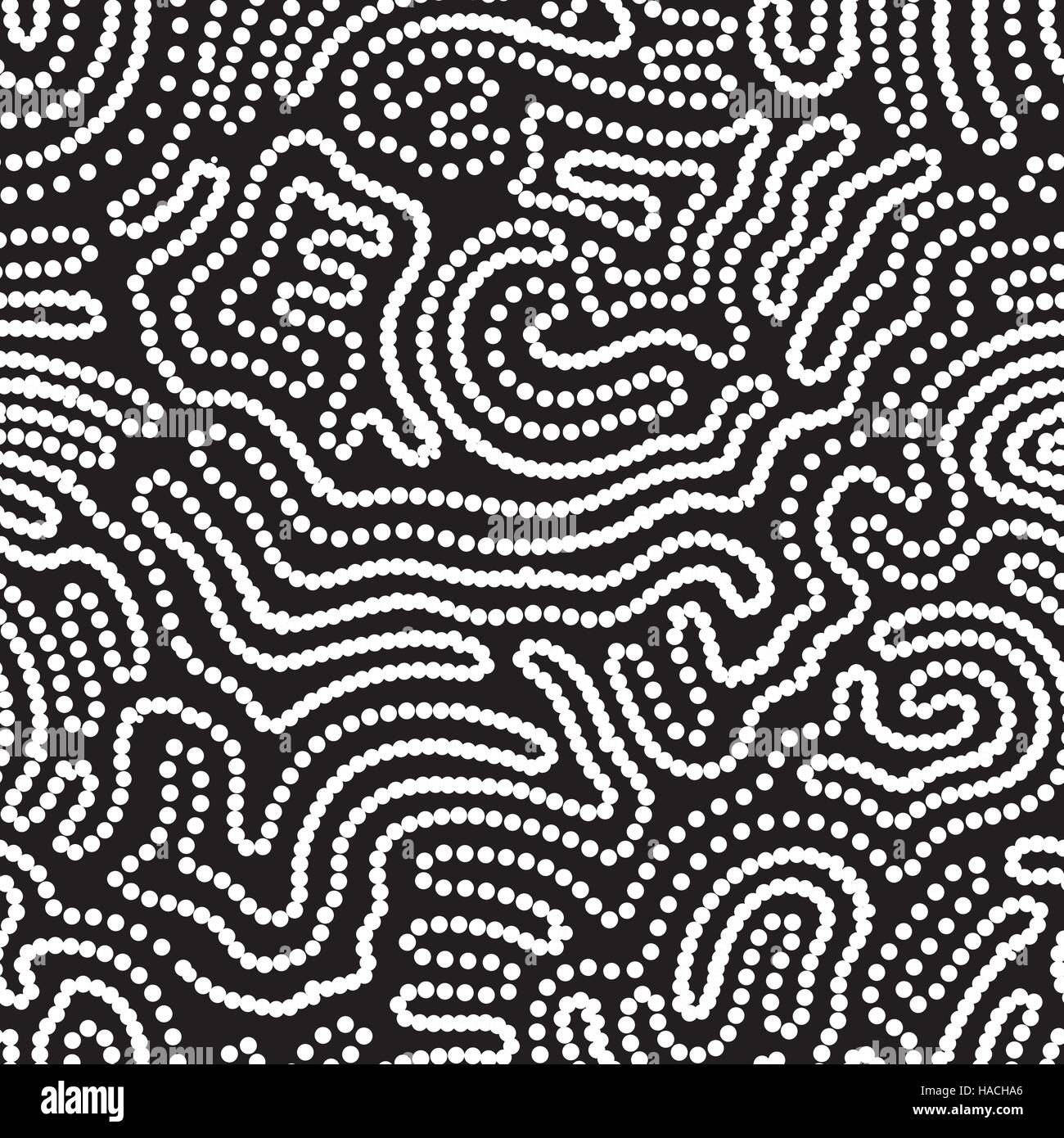 Vector geometric seamless pattern. Repeating abstract dots Stock Vector ...