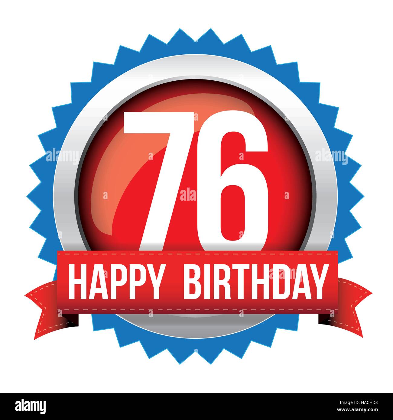 Birthday 76 Stock Vector Images - Alamy