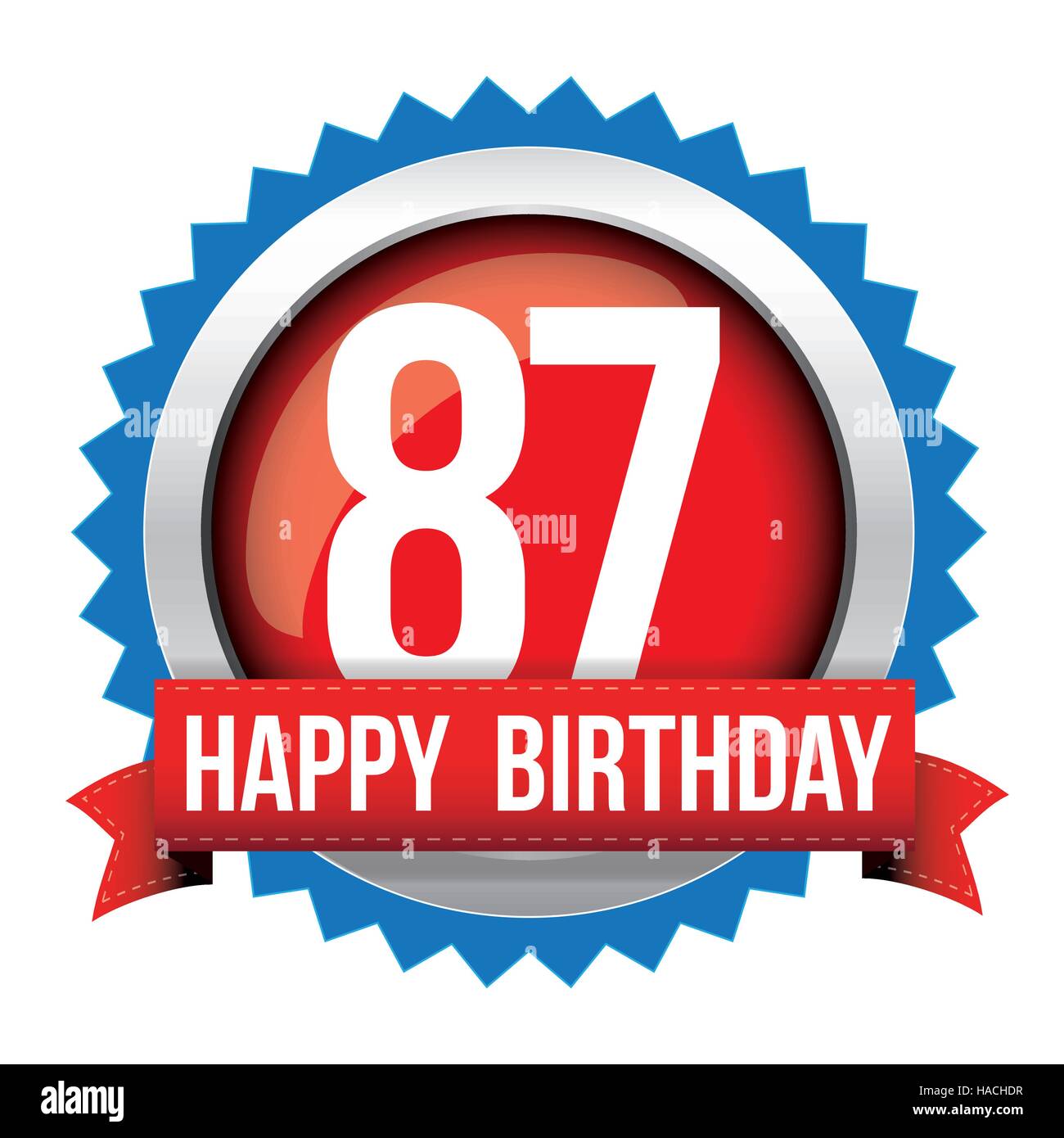 87 birthday Stock Vector Images - Alamy
