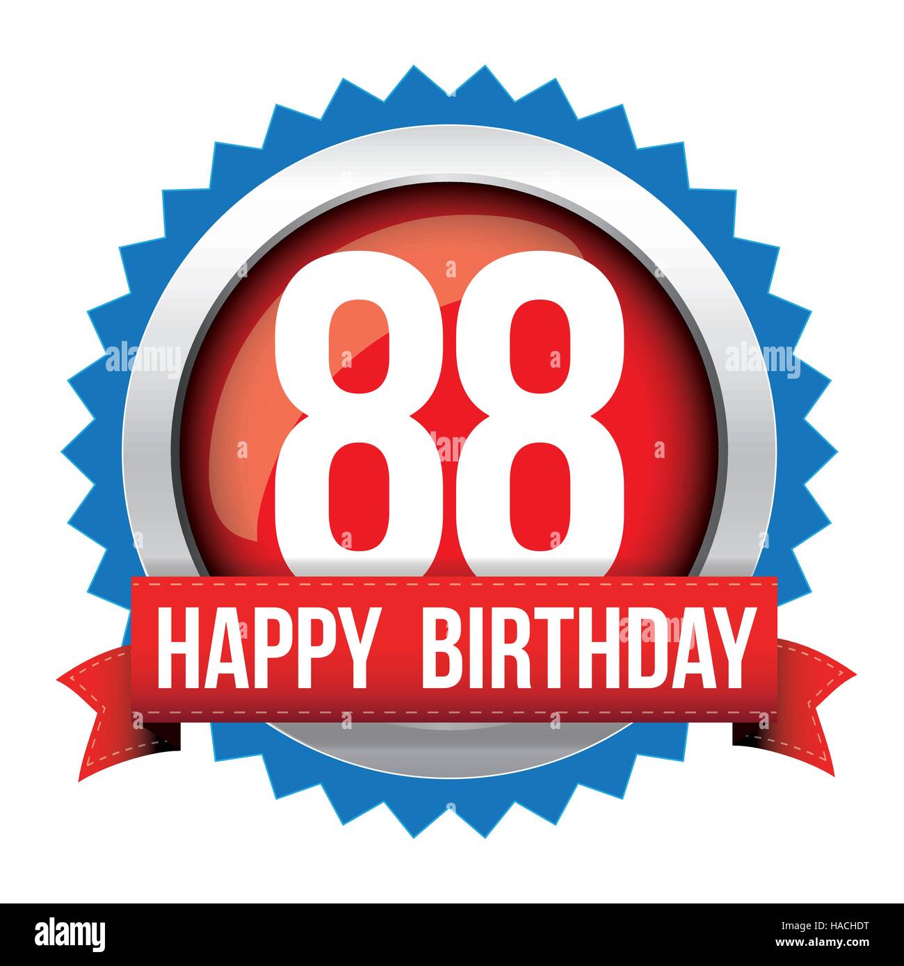 Eight years anniversary badge hi-res stock photography and images - Alamy