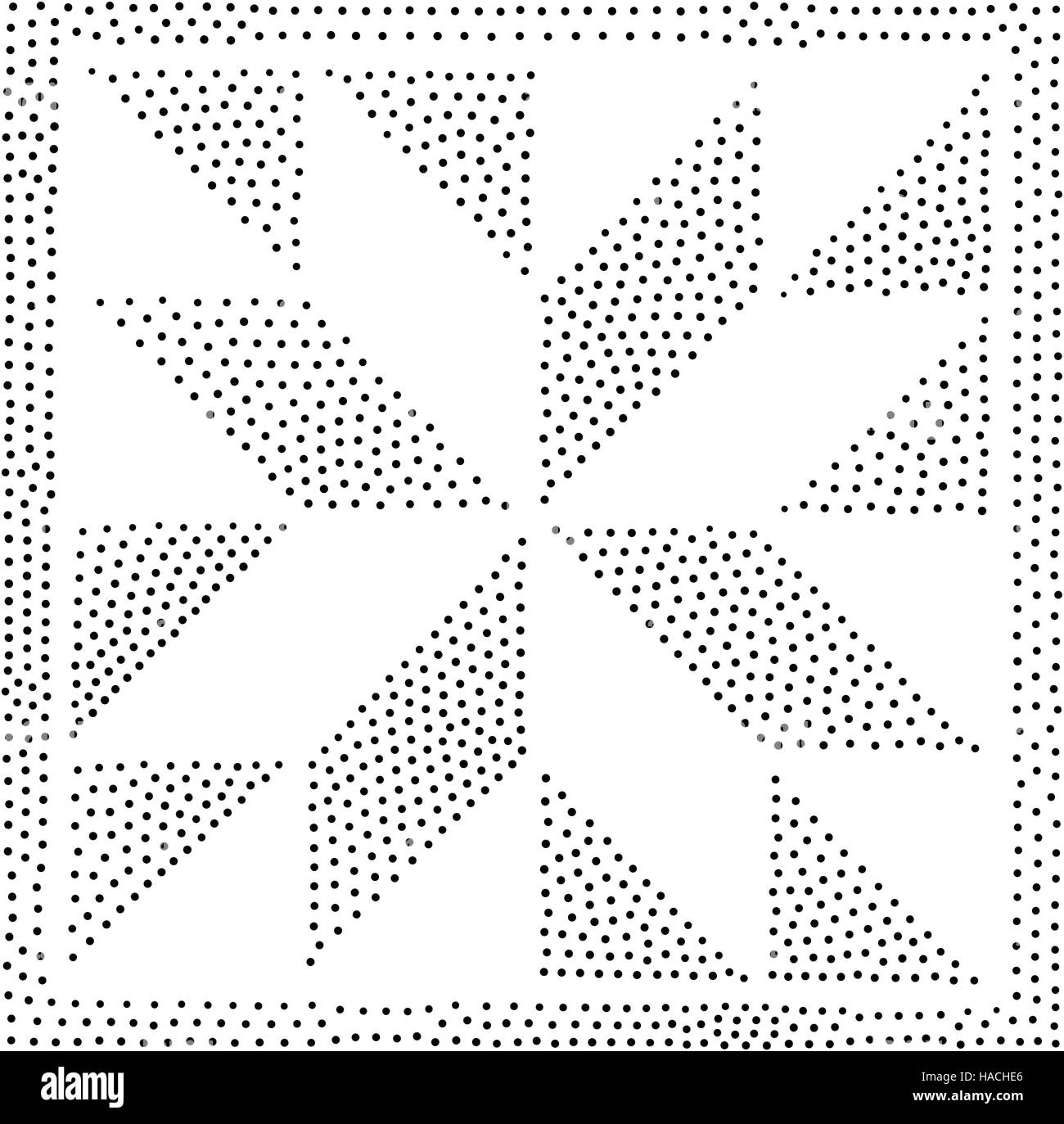 Vector geometric seamless pattern. Repeating abstract dots Stock Vector ...