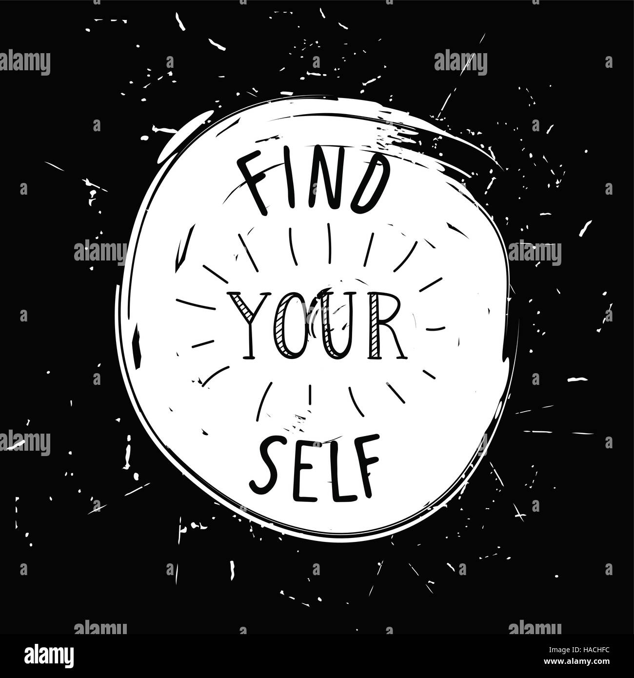 Inspirational poster quote motivational stop Black and White Stock ...