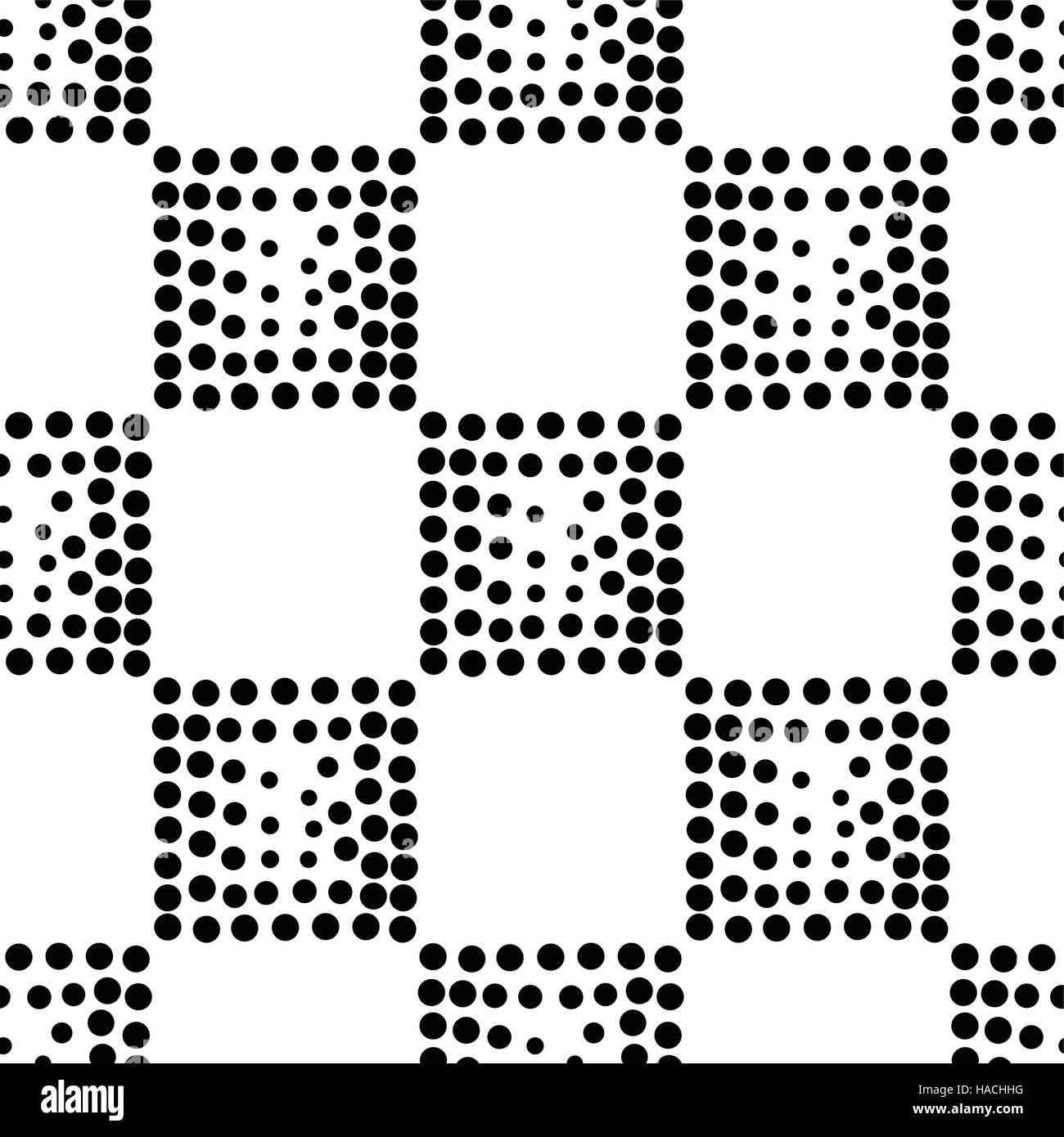 Vector geometric seamless pattern. Repeating abstract dots Stock Vector ...