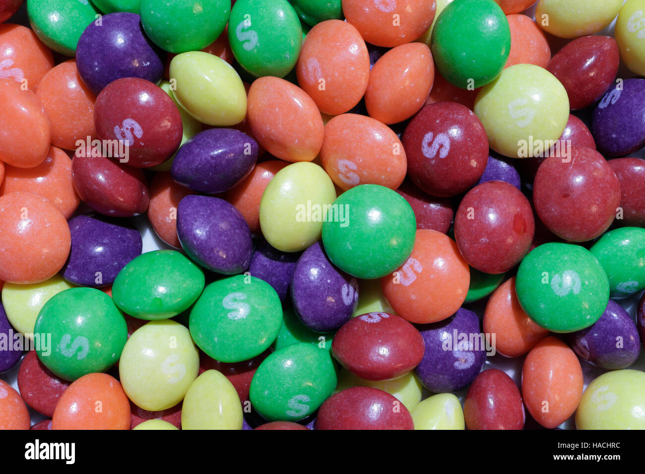 Selection of Skittles sweets Stock Photo - Alamy