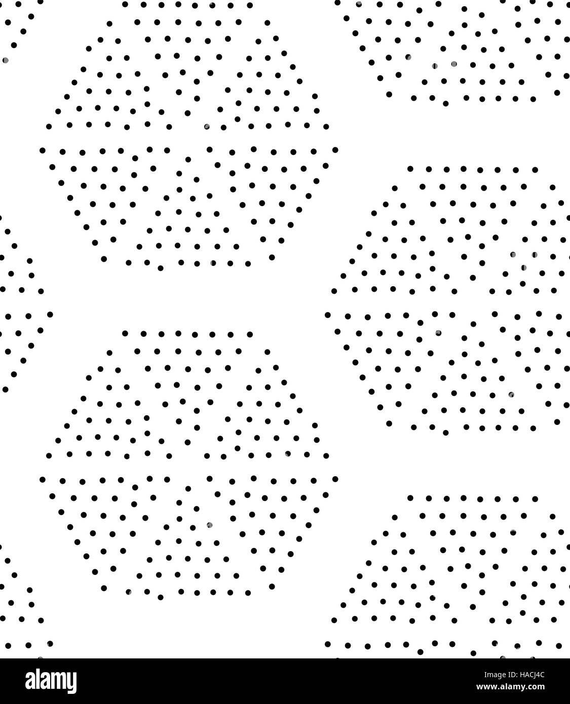 Vector geometric seamless pattern. Repeating abstract dots Stock Vector ...