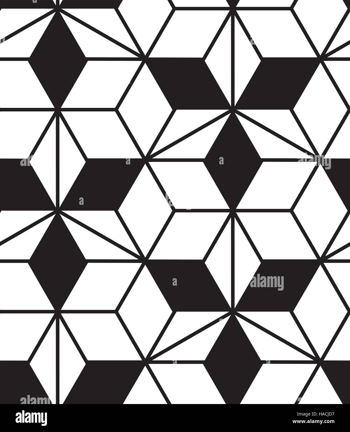 Vector seamless pattern. Modern stylish line, hexagon geometric Stock ...