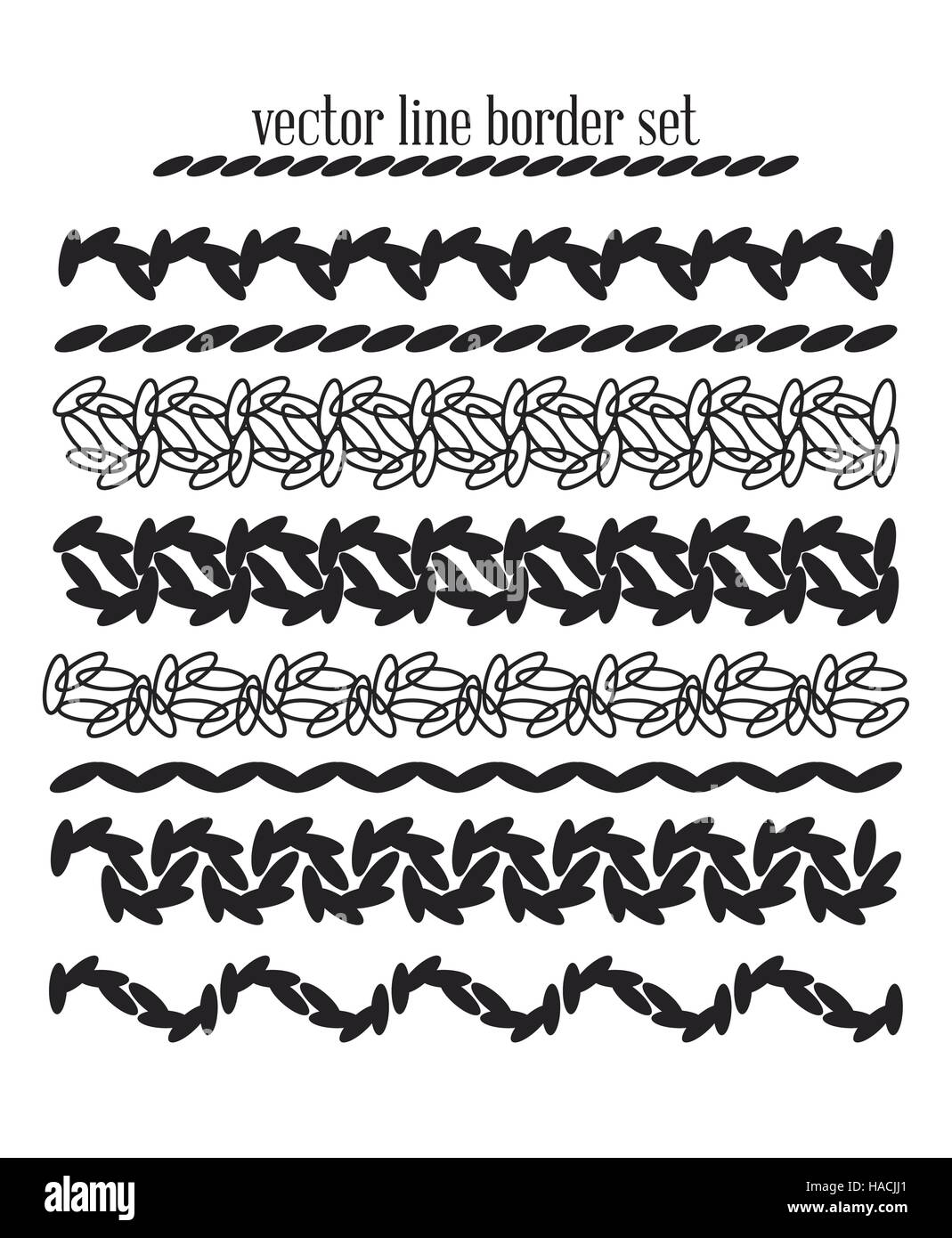 Vector lines, border divides set Stock Vector Image & Art - Alamy