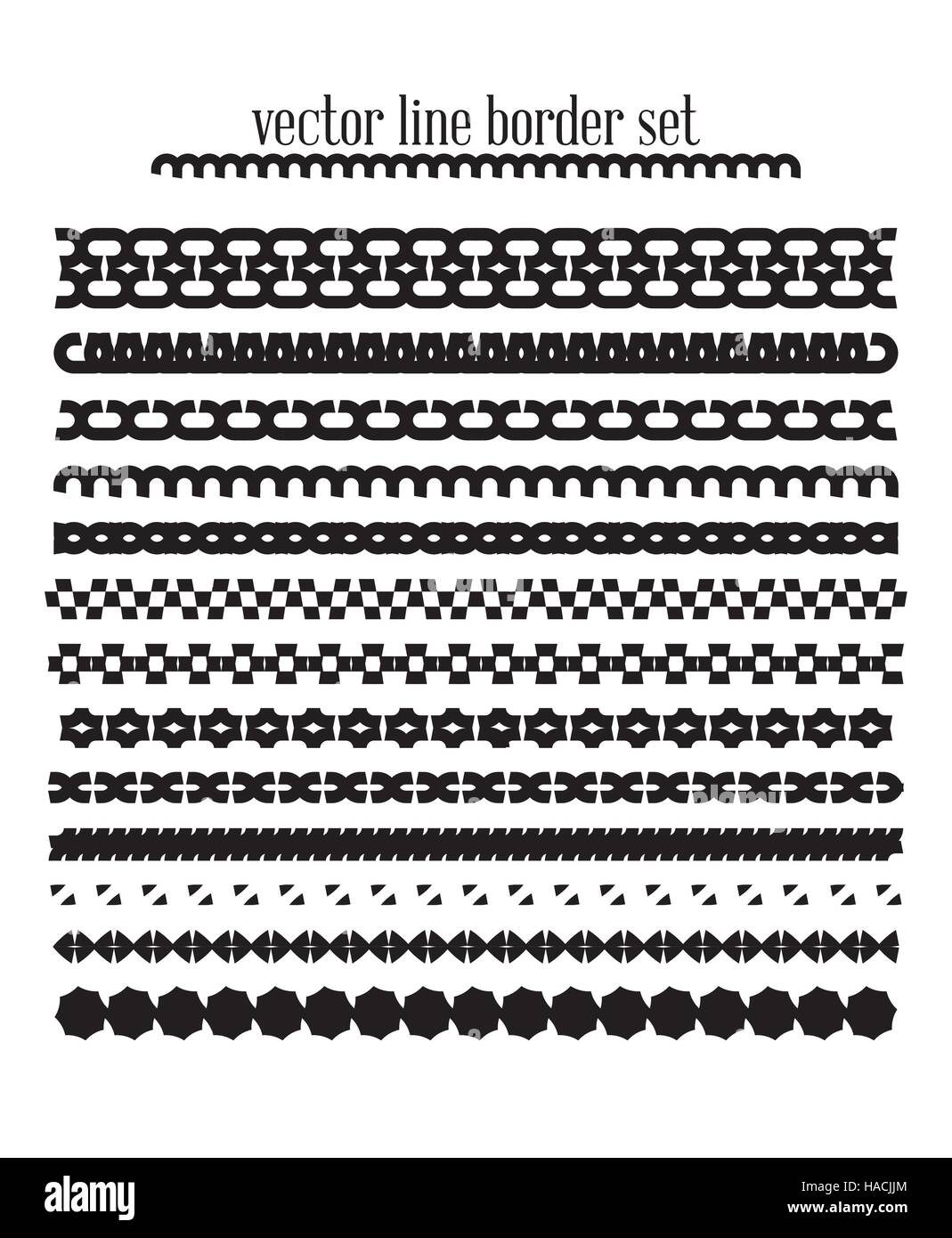 Vector lines, border divides set Stock Vector Image & Art - Alamy