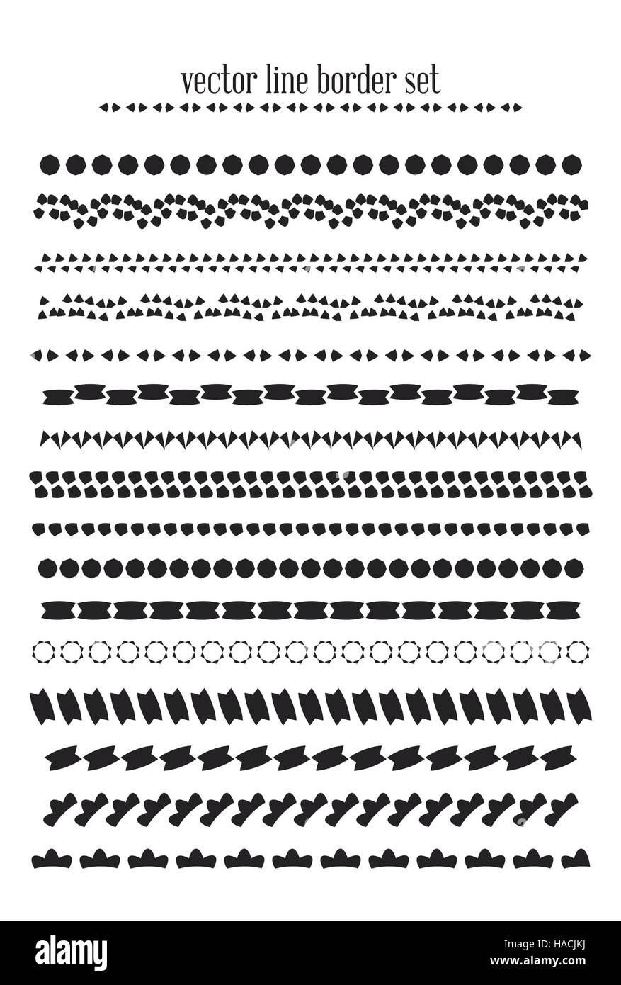 Vector lines, border divides set Stock Vector Image & Art - Alamy