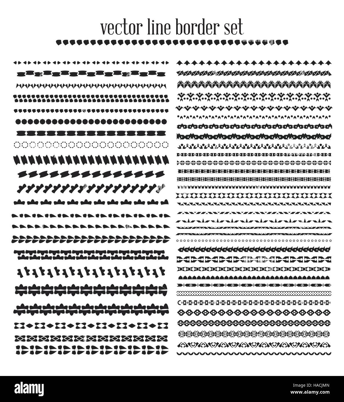 Vector lines, border divides set Stock Vector Image & Art - Alamy