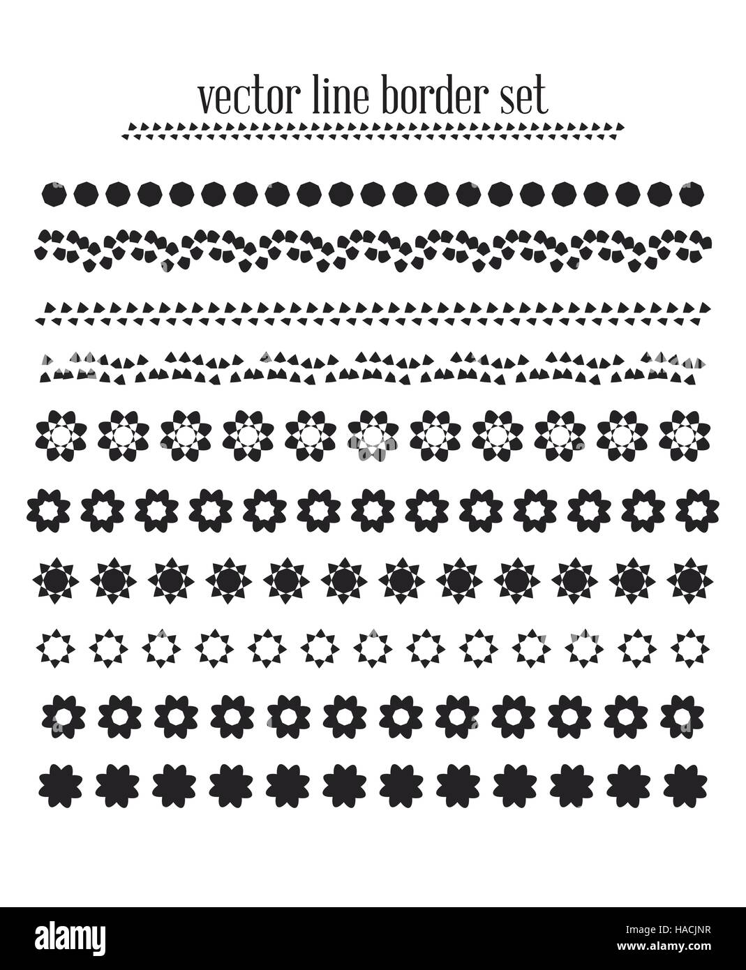 Vector lines, border divides set Stock Vector Image & Art - Alamy