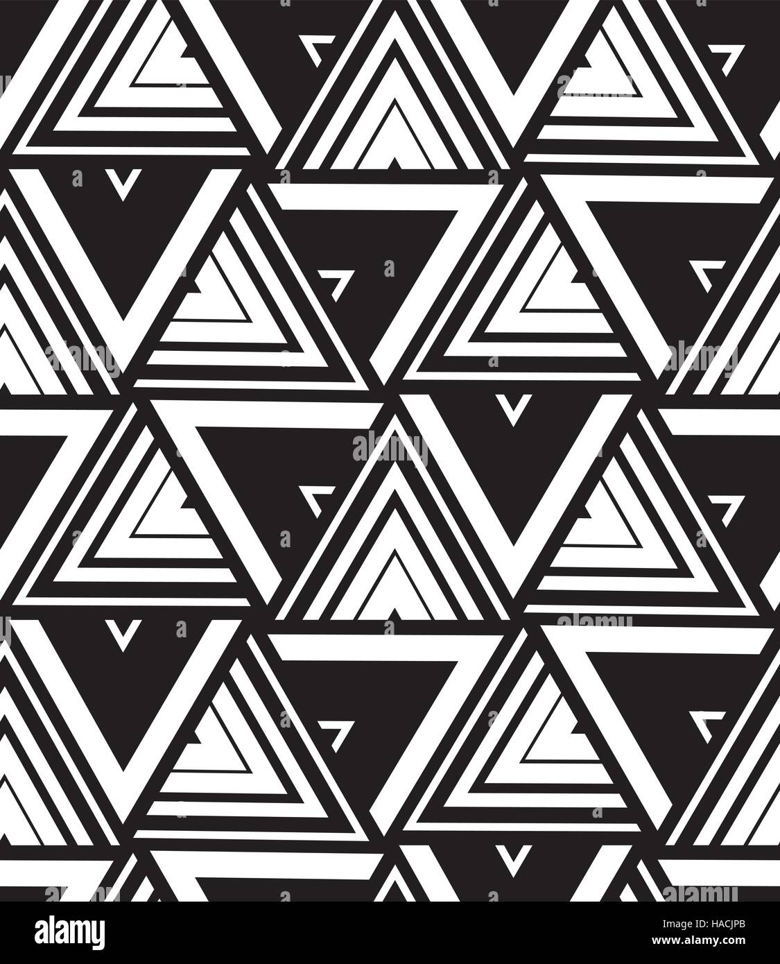 Vector geometric seamless pattern. Modern triangle texture, repe Stock ...
