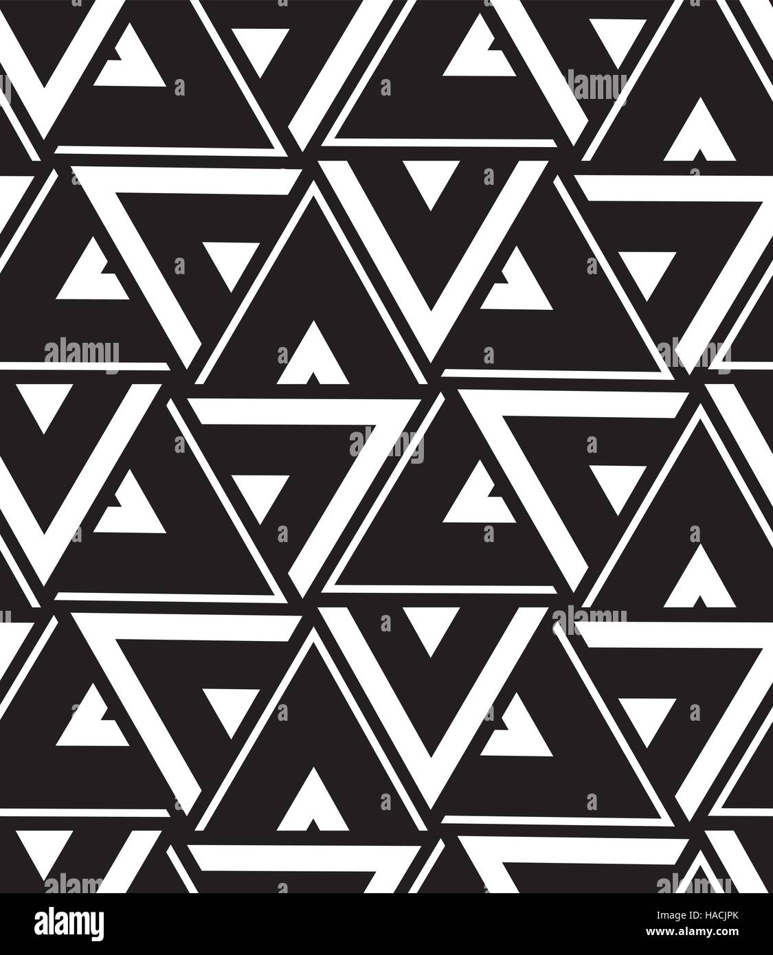 Vector geometric seamless pattern. Modern triangle texture, repe Stock ...