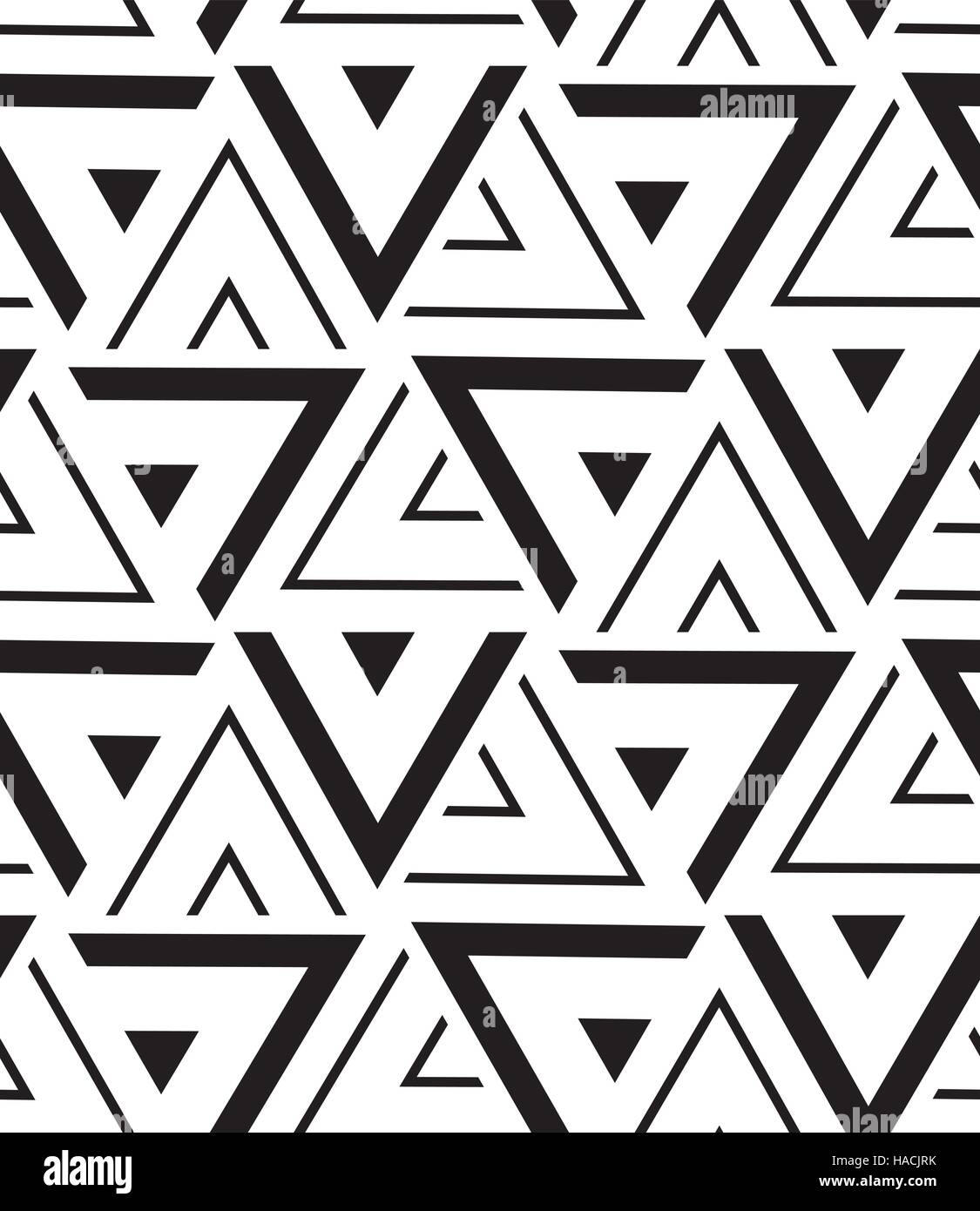 Vector geometric seamless pattern. Modern triangle texture, repe Stock ...