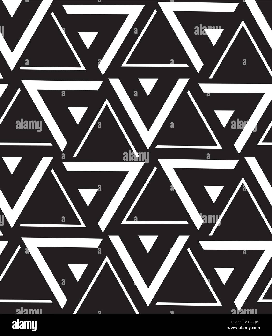 Vector geometric seamless pattern. Modern triangle texture, repe Stock ...