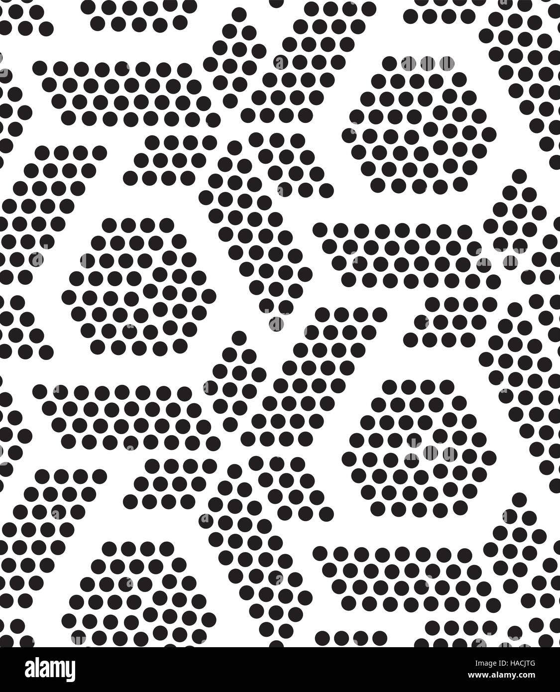 Vector geometric seamless pattern. Modern circle texture, repeat Stock ...
