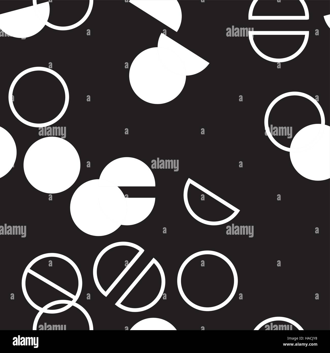 simple universal geometric seamless pattern with circle lap and split ...