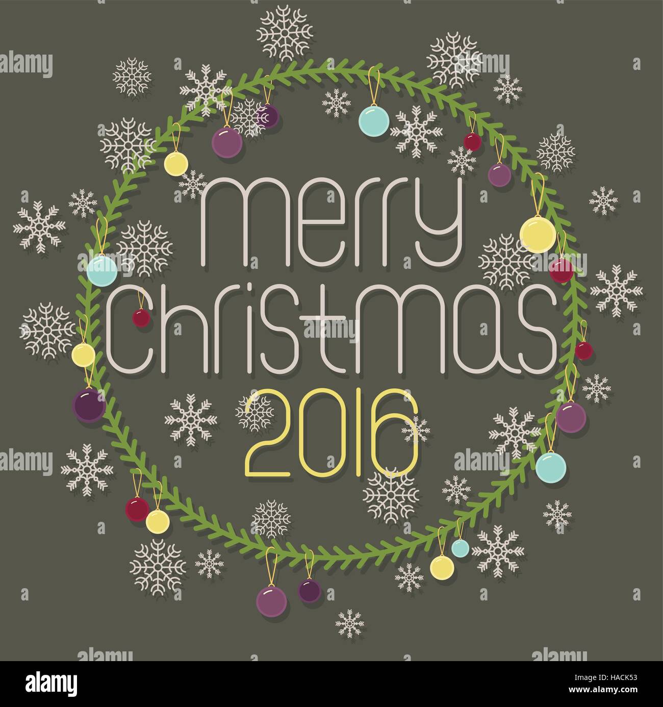 Christmas composition red ball Stock Vector Images - Alamy