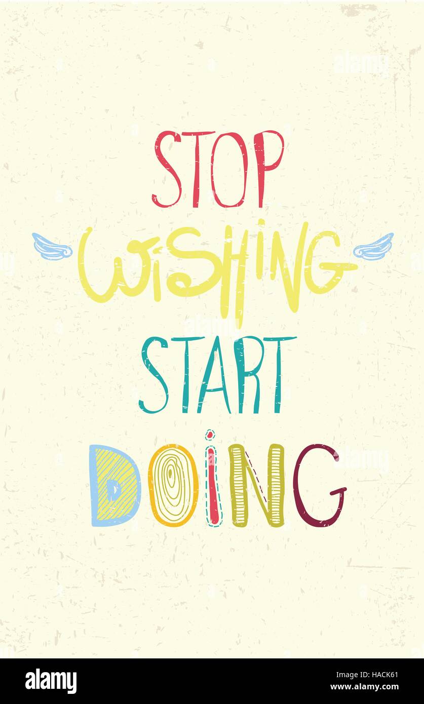 Colorful Inspirational motivational poster quote Stock Vector Image ...