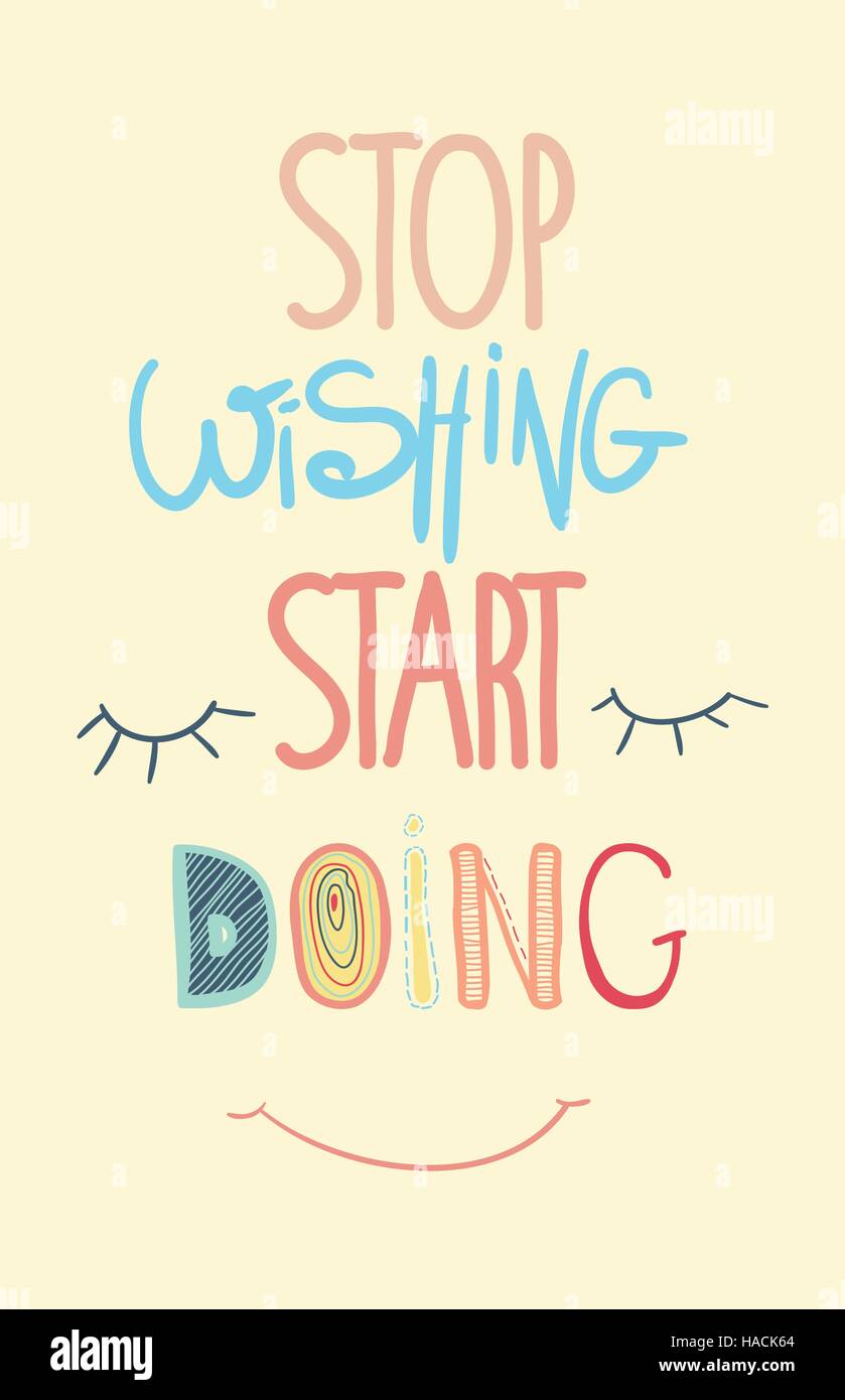 Colorful Inspirational motivational poster quote Stock Vector Image ...