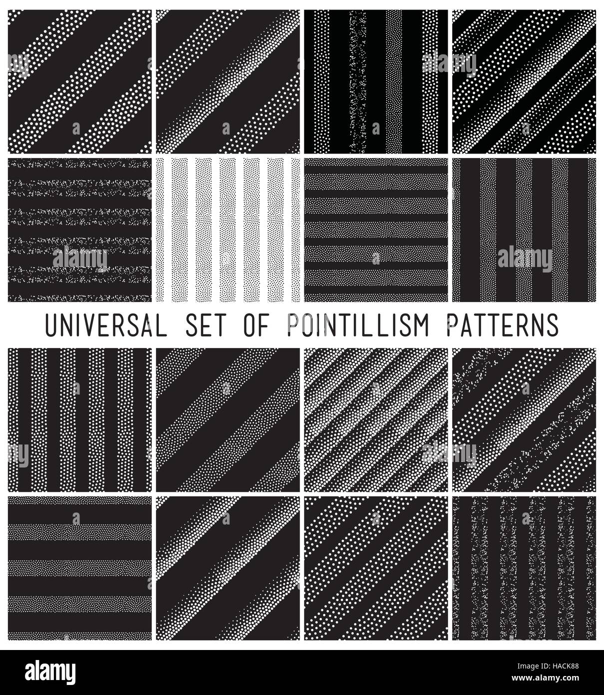 Vector geometric seamless pattern set. Repeating striped line ab Stock ...