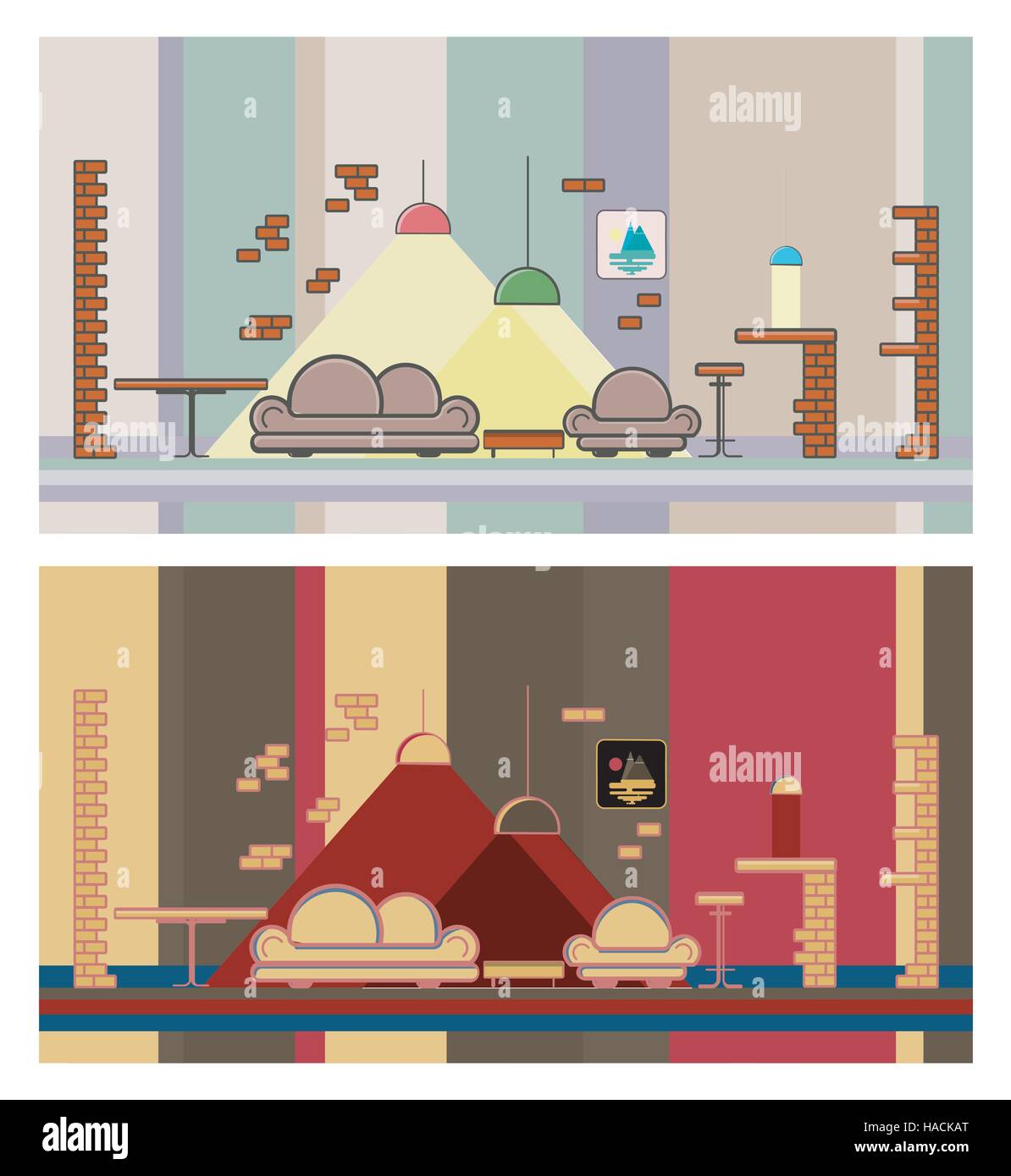 Romantic interior apartment not 3d Cut Out Stock Images & Pictures - Alamy