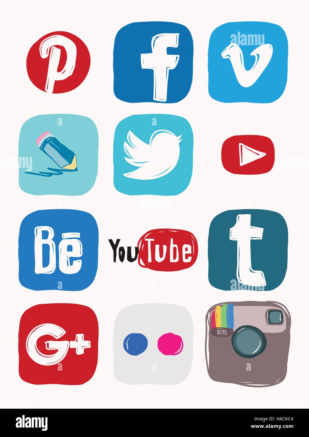 Youtube google social network Stock Vector Images - Alamy