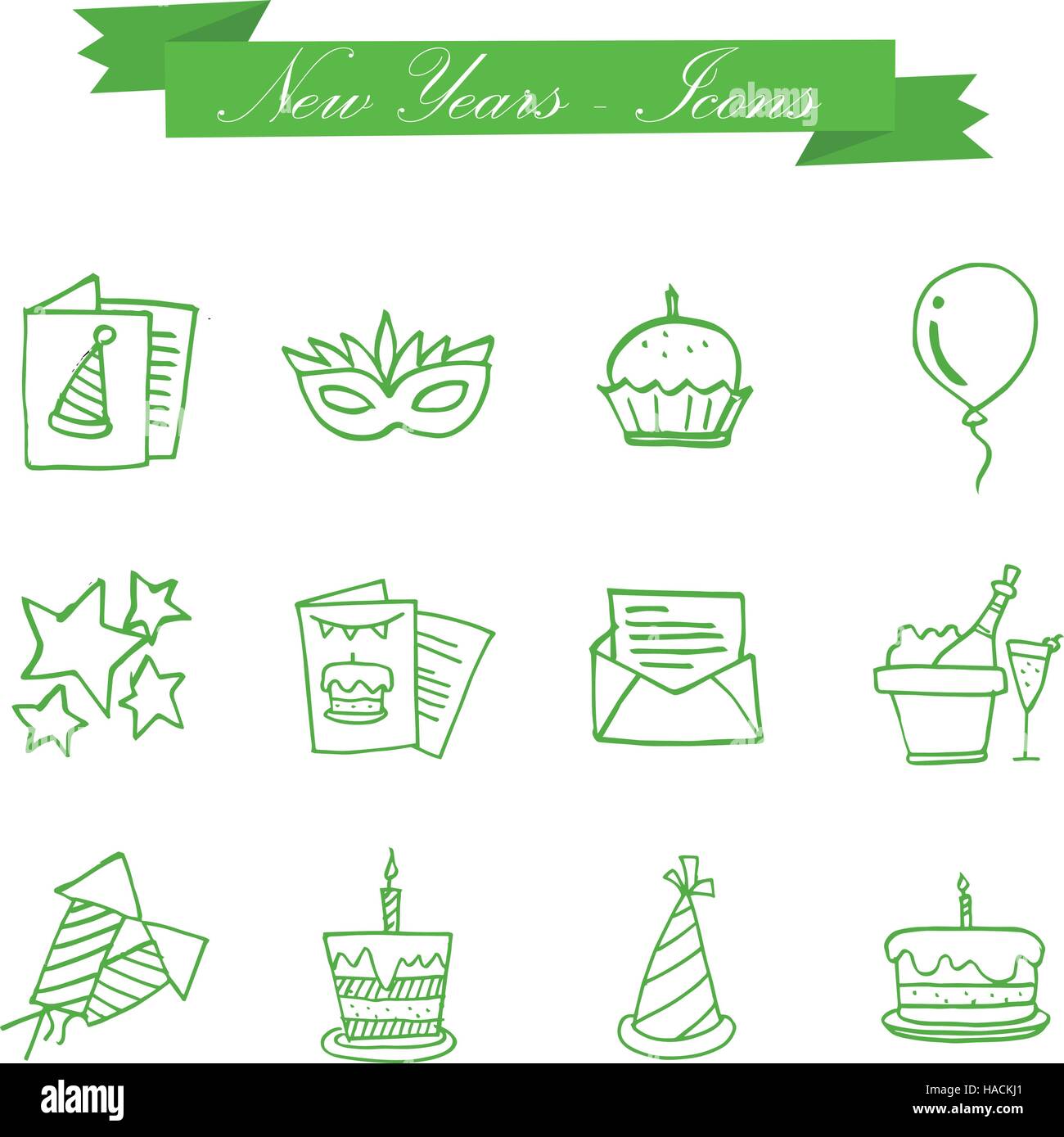 Illustration of new year element Stock Vector Image & Art - Alamy