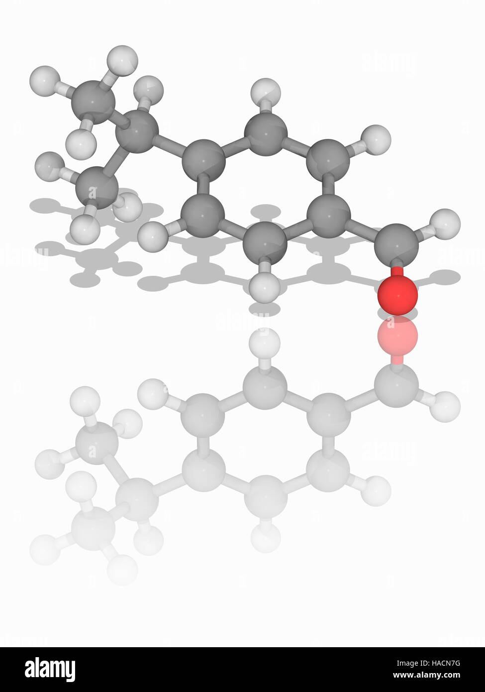 Benzaldehyde molecule hi-res stock photography and images - Alamy