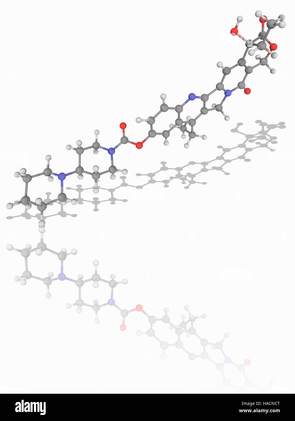 Irinotecan Molecular Model Of The Drug Irinotecan C33 H38 N4 O6 Mainly Used In Chemotherapy