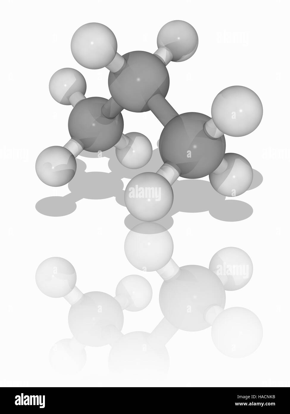 Propane hydrocarbon molecule Black and White Stock Photos & Images - Alamy