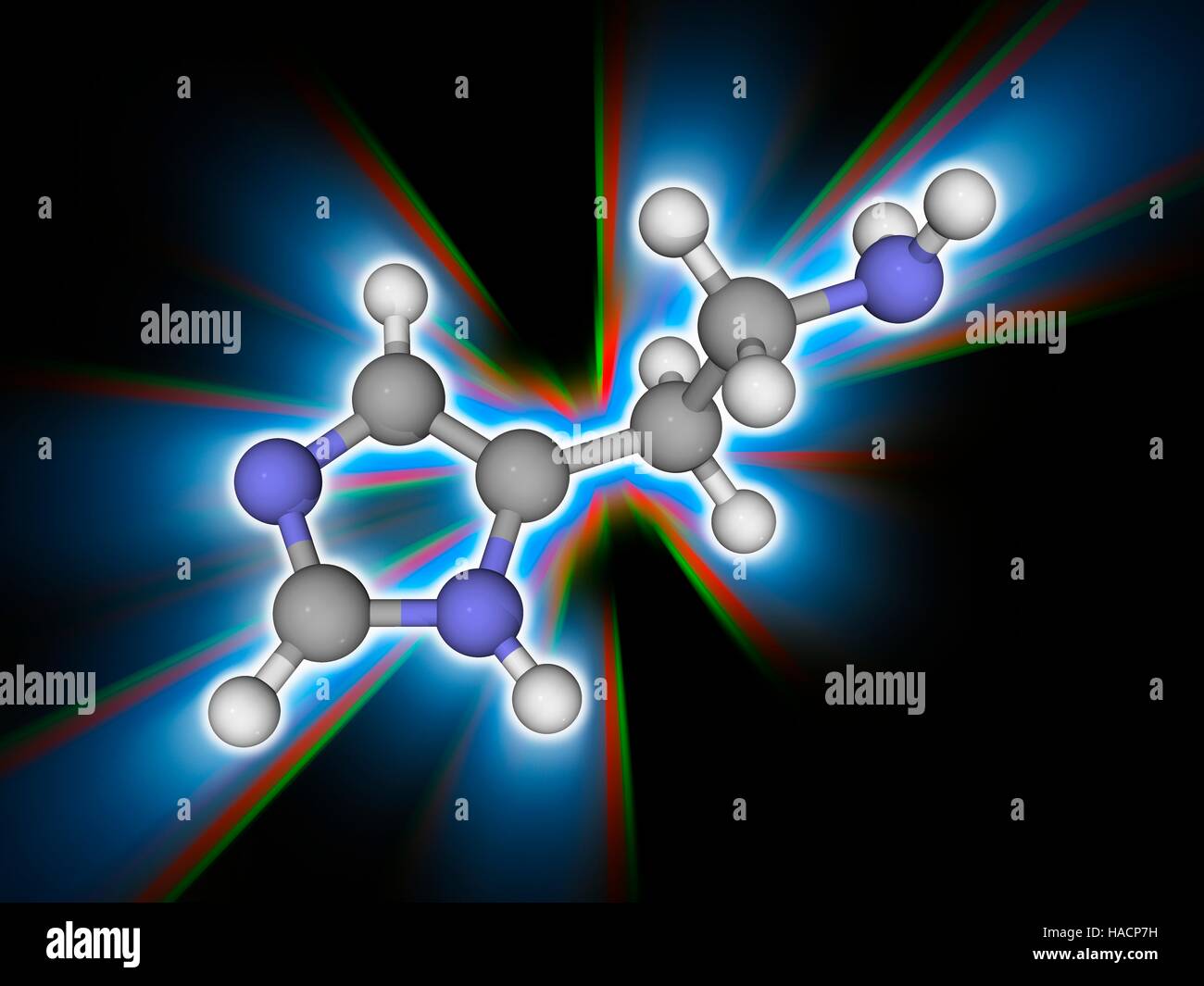 Histamine. Molecular model of the immunostimulant and neurotransmitter ...