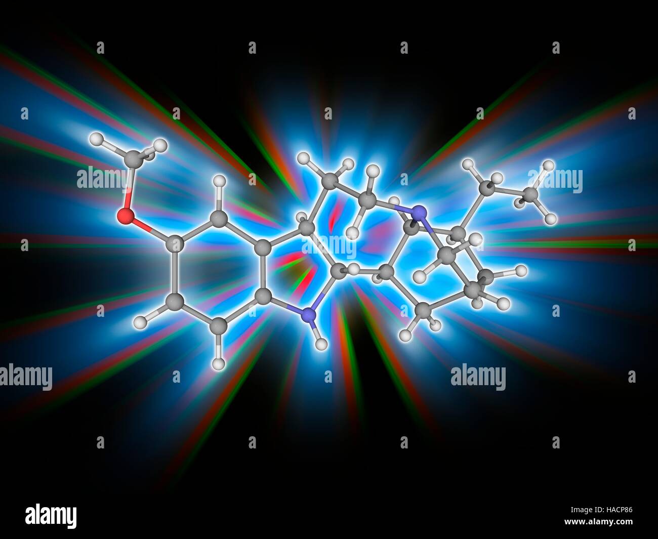 Ibogaine molecular hi-res stock photography and images - Alamy