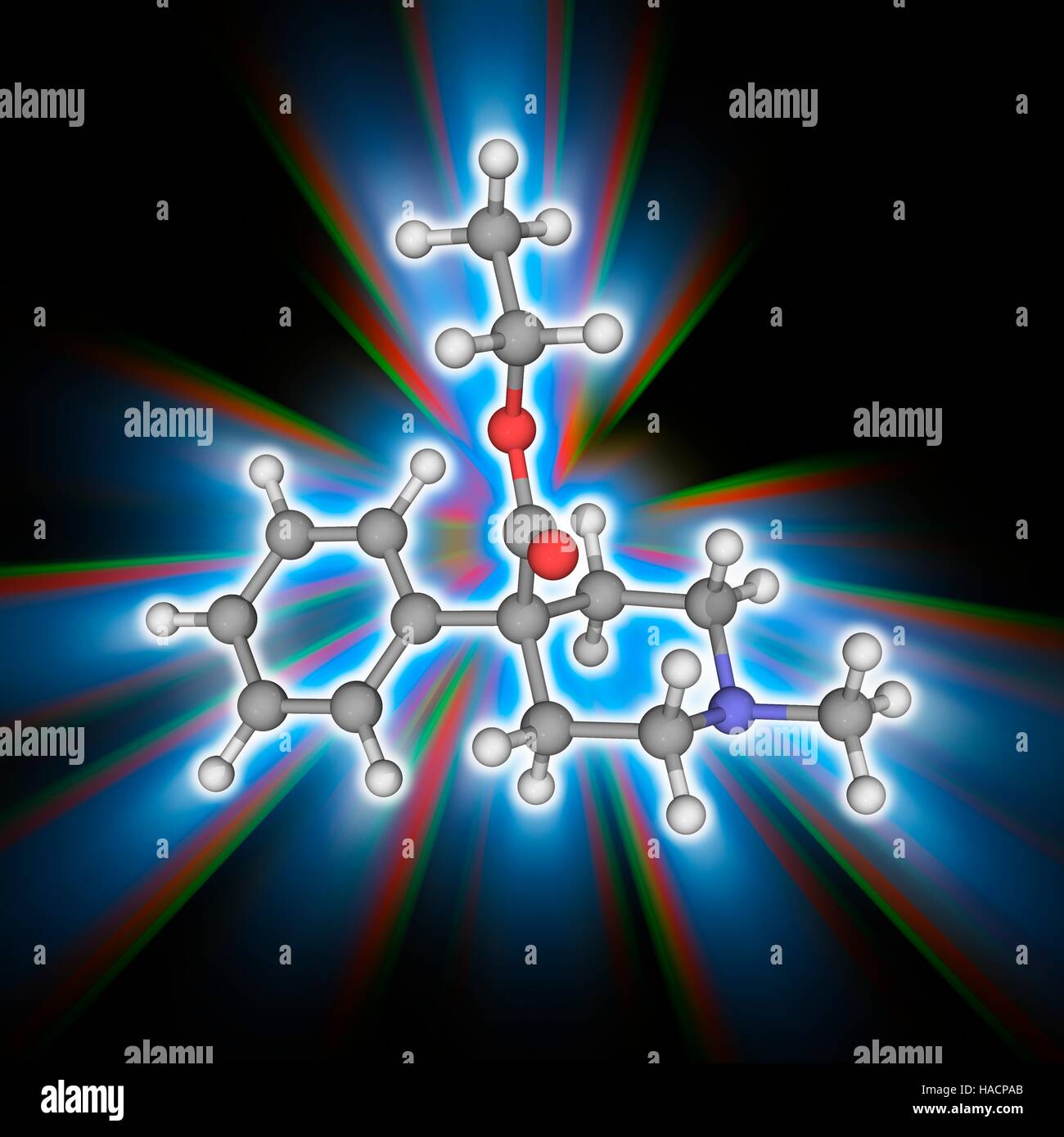 Meperidine molecular hi-res stock photography and images - Alamy