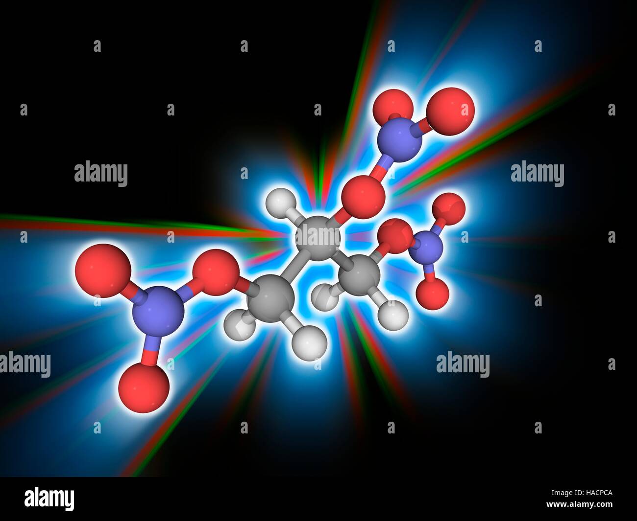 Nitroglycerin molecule hi-res stock photography and images - Alamy