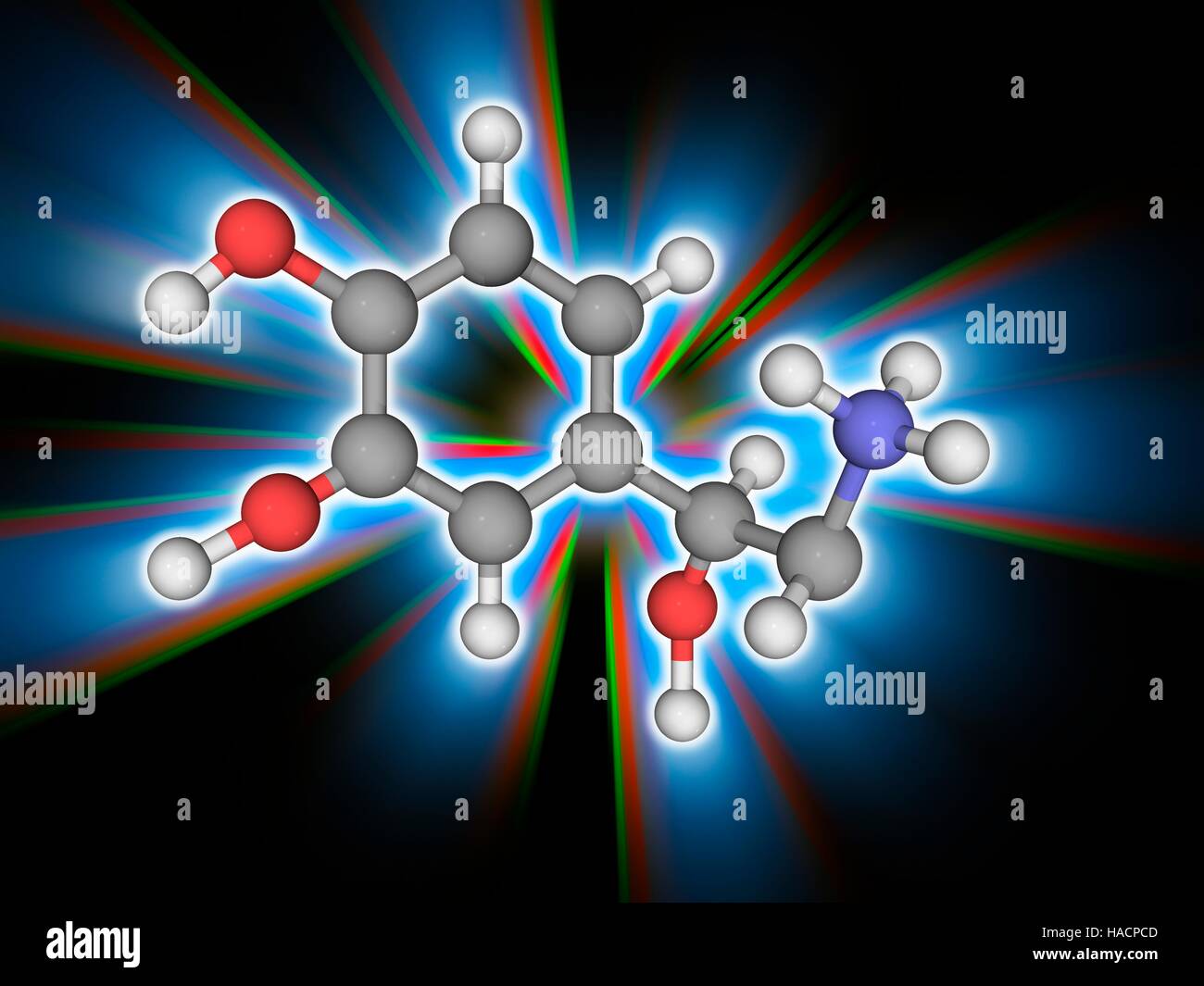Noradrenaline norepinephrine molecule hi-res stock photography and ...