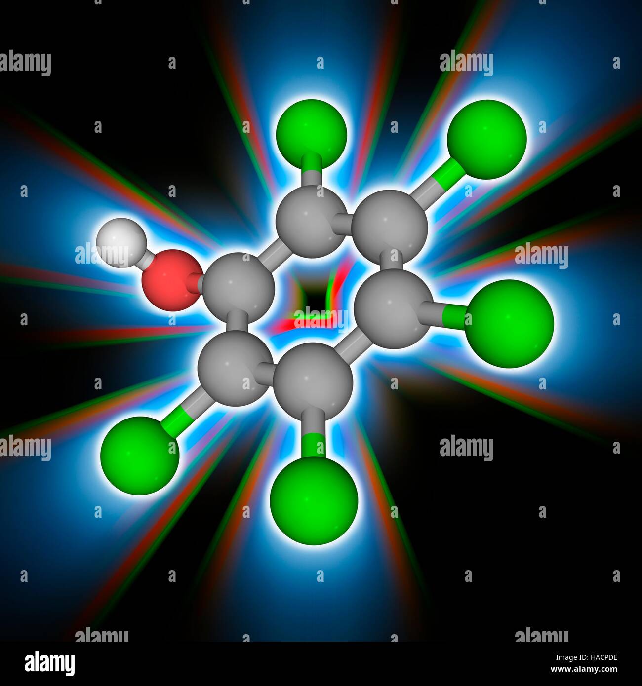 Pentachlorophenol pesticide molecule hi-res stock photography and ...