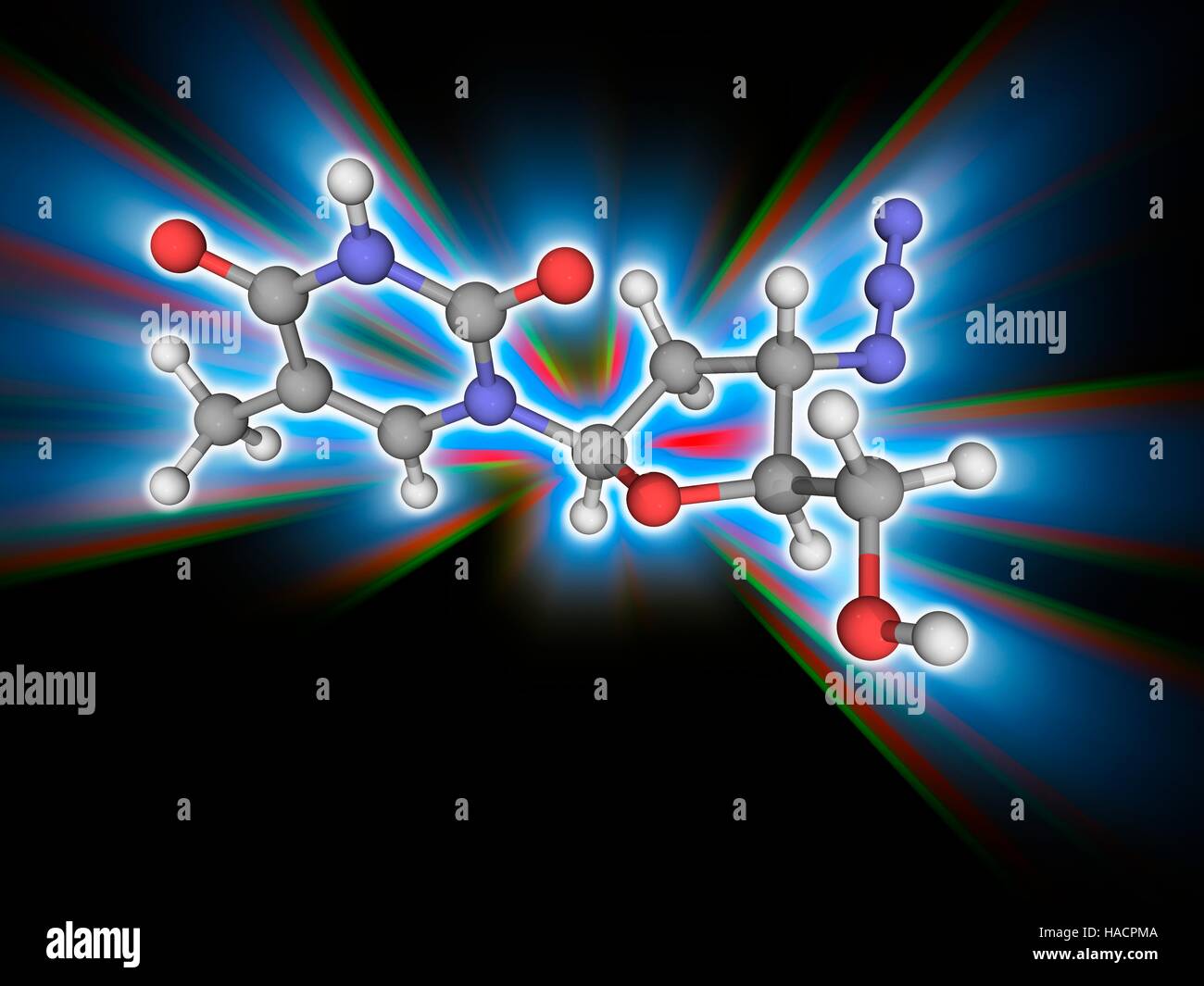 Zidovudine molecular hi-res stock photography and images - Alamy