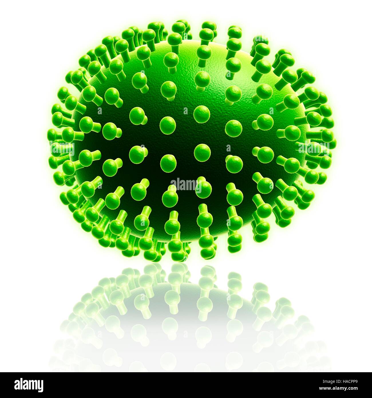 Illustration of virus particle Stock Photo - Alamy